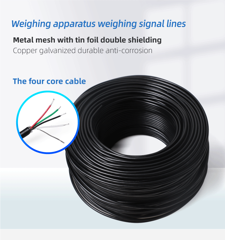 The load cell is connected to the junction box using a cable weighing ...