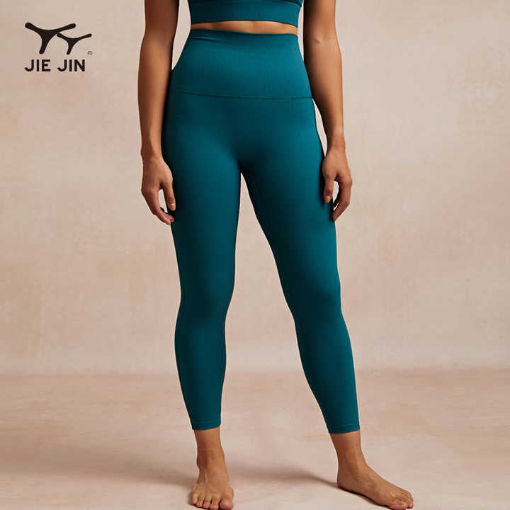 JIEJIN Softness Fitness Sports Gym Tights Nylon and Elastane Yoga Pants ...