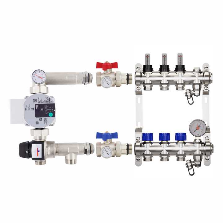 Brass Nickel Coated Stainless Steel Water Hydronic Radiant Underfloor ...