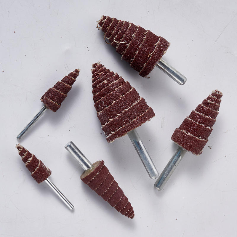 6mm Shank Conical Sanding Flap Wheel, 80#-320# Grit for Wood, Metal ...