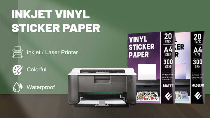 Adhesive Paper Inkjet Printable White Self Adhesive PP Sticker Vinyl ...