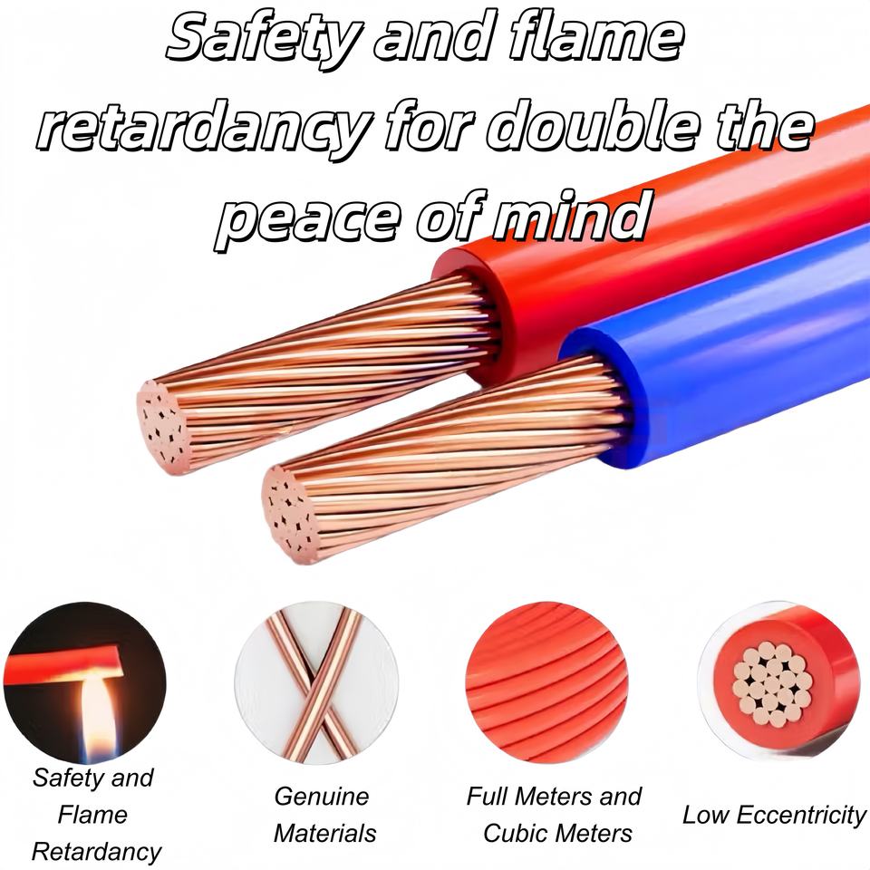 High Temperature Resistant 2.5mm2 Electric BV Cable 100m Roll Pure ...