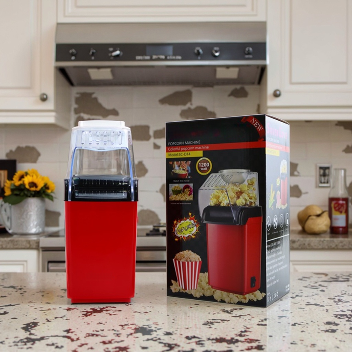 Automatic Electric Popcorn Maker Hot Air Application for Household ...