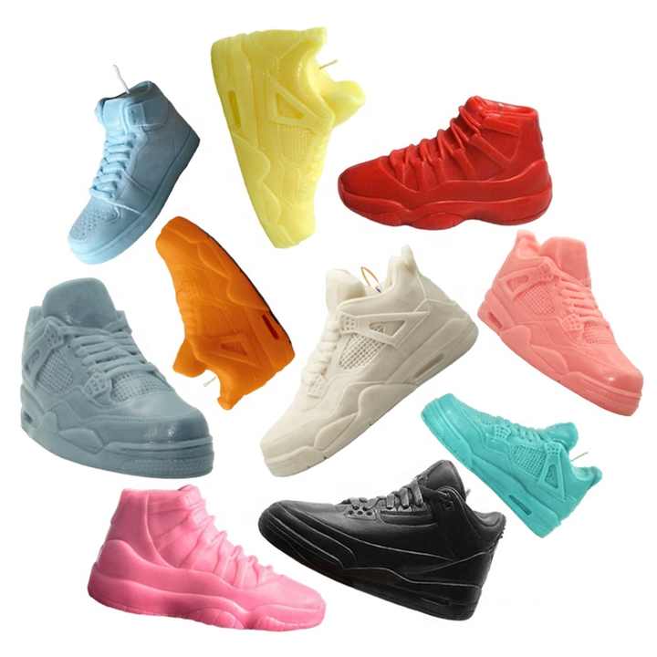 Custom aj shoes candles in the shape of basket sneakers creative ...