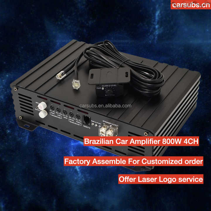 Fullrange 2000.1 Brazilian Car Amplifier 4 Channels RMS 2000W 1CH Peak ...
