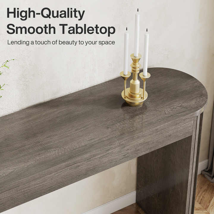 Tribesigns Entrance Hallway Entry Corner Wood Console Table