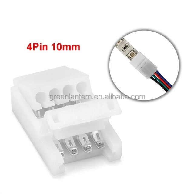 4Pin 10mm RGB LED Strip Light Quick Connector 2Pin 3Pin 8mm 10mm SMD ...