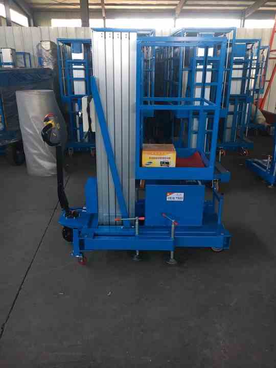 4m 8m 10m 12m 14m Aluminum Alloy Hydraulic Lift Double Column Mobile ...