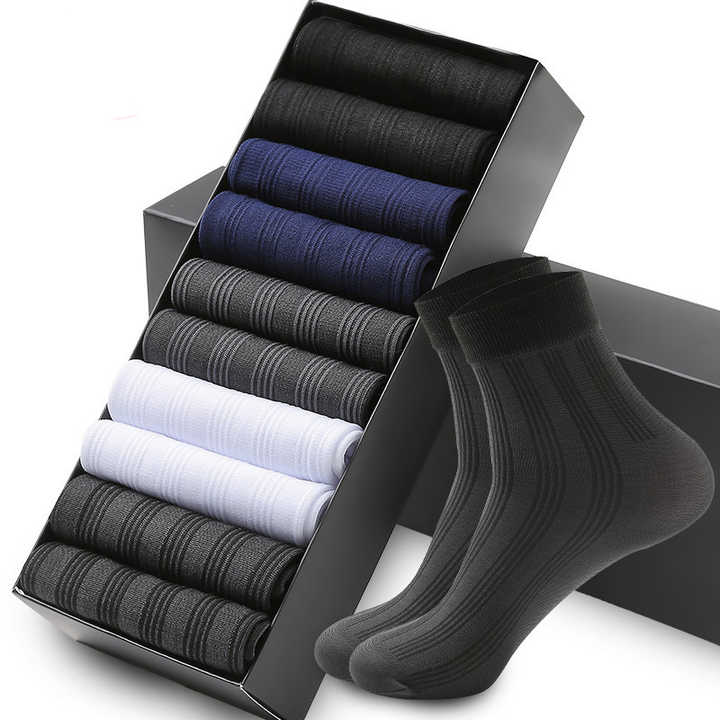 10 Pairs Men's Socks - Summer Thin, Breathable, and Durable