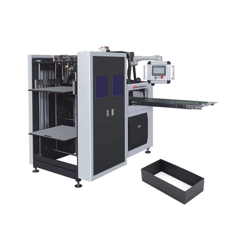 RONGDA Automatic Rigid Box 4 Corner Pasting Machine with Core Motor ...