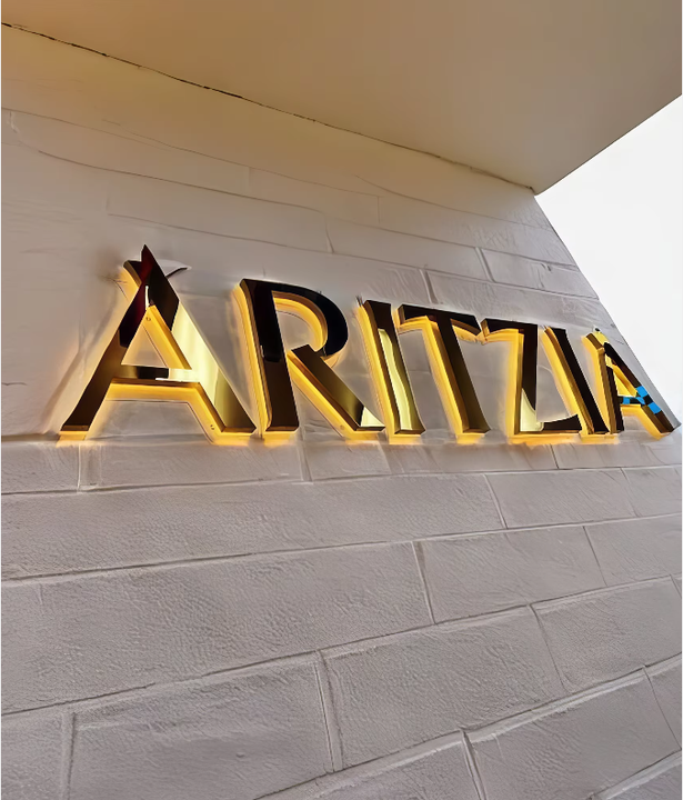 Acrylic Channel Letters Sign Salon Business Name Illuminated Signage ...
