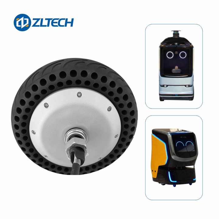 AGV Low Speed High Torque Wheel Motor 10inch 48V 800W Hub Motor 20N.m ...