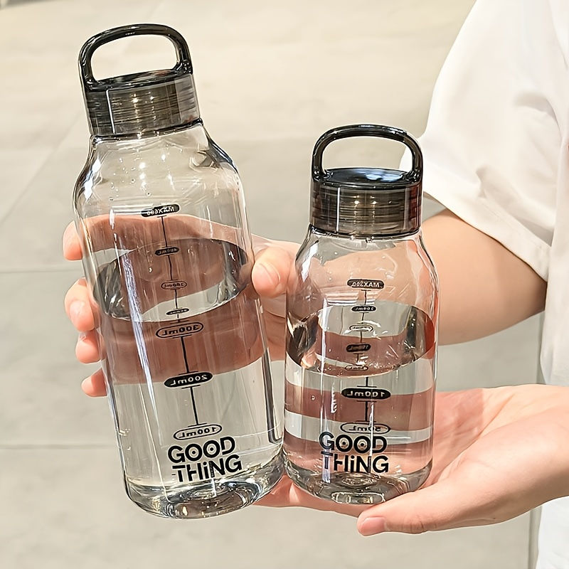 Japanese-Style Minimalist Transparent Polycarbonate Water Bottle, Leak ...