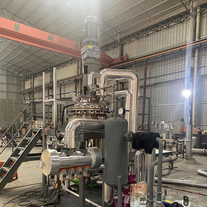 Chemical Lab Reactor High Temperature Steel Steam Jacketed Mixing Tank ...
