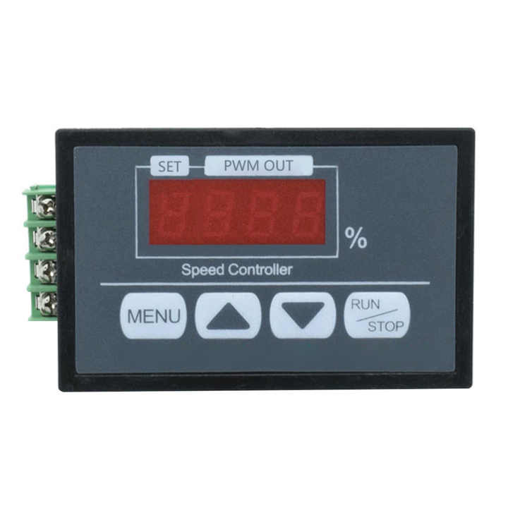 DC 6-60V 30A PWM Digital Display Speed Controller Slow Start Soft Stop 0~100% Adjustable for 12V ...