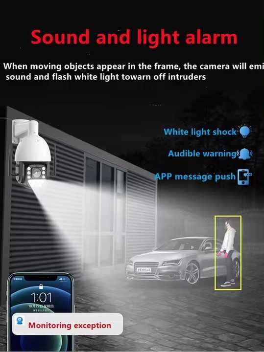 8" 4G and Wifi Solar Camera 50X Optical Zoom Laser IR 4K 8MP Smart ...