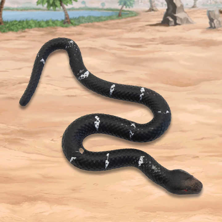 4 Pcs EVA Water-Expanding Snake Model Toy High Simulated Reptile ...
