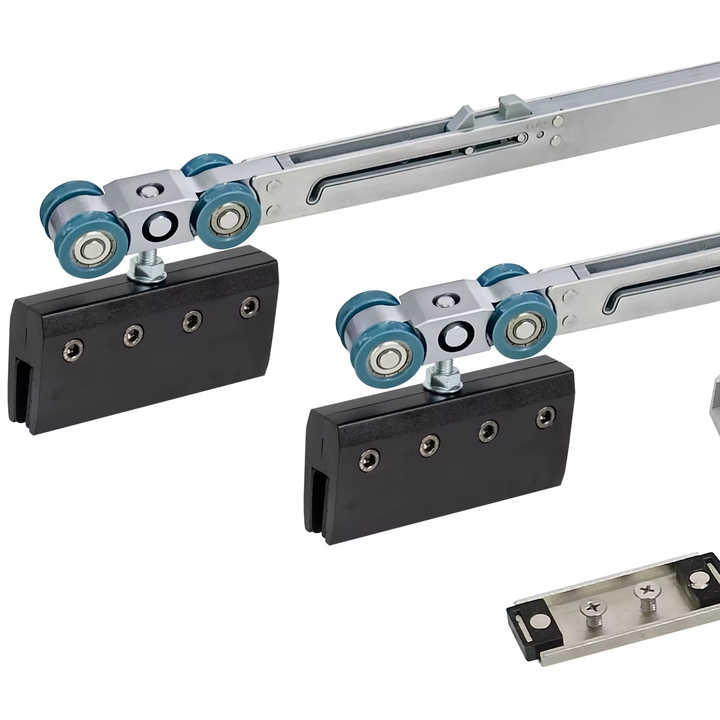 Hanging Sliding Synchronized Door System Aluminium Frame Glass ...