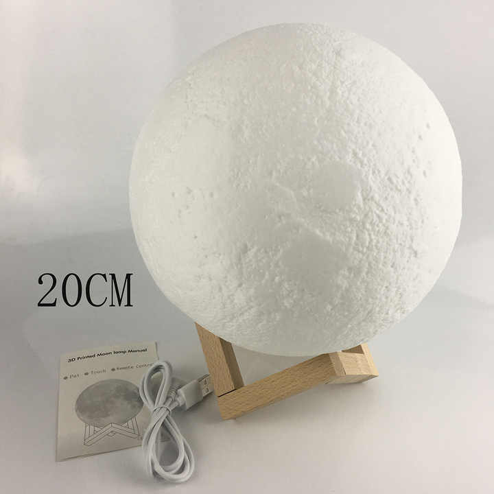 Decorative Moon Lamp PVC LED Decorate Room Table Lamps Moon Mini LED ...