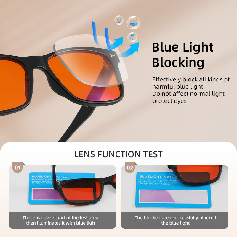 Orange Red Yellow Gaming Bluelight Blockers Glasses Night Vision ...