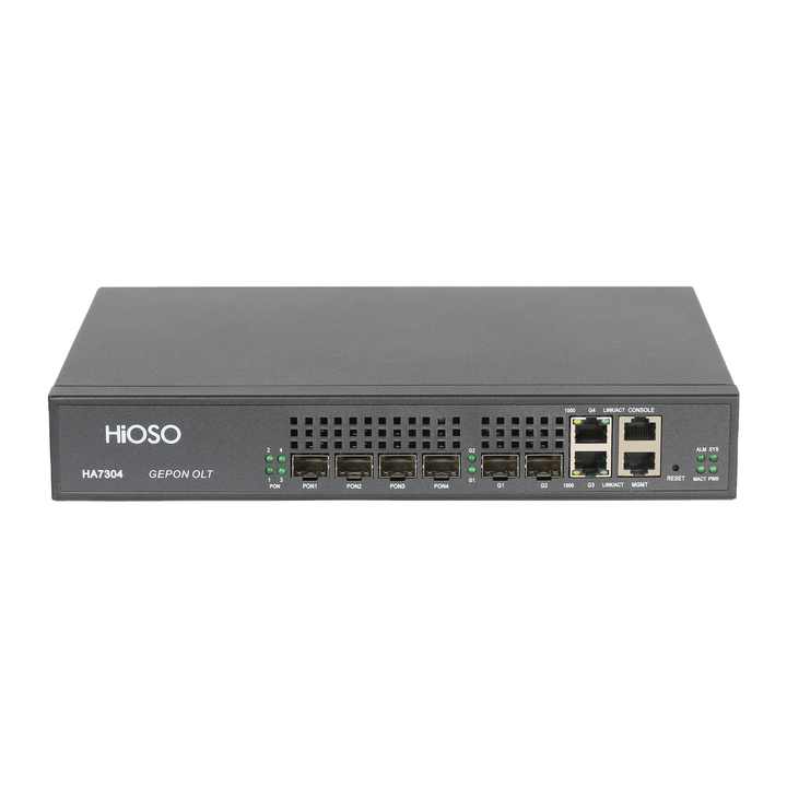 Hioso MINI 4-Port OLT EPON Fiber Optic Device - Reliable FTTH