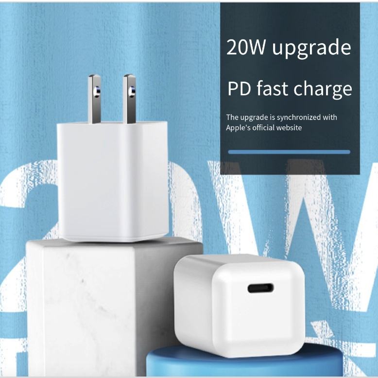 ETL Certified FCC CE Rohs USB Wall Charger US Plug 20W PD Fast Charging ...
