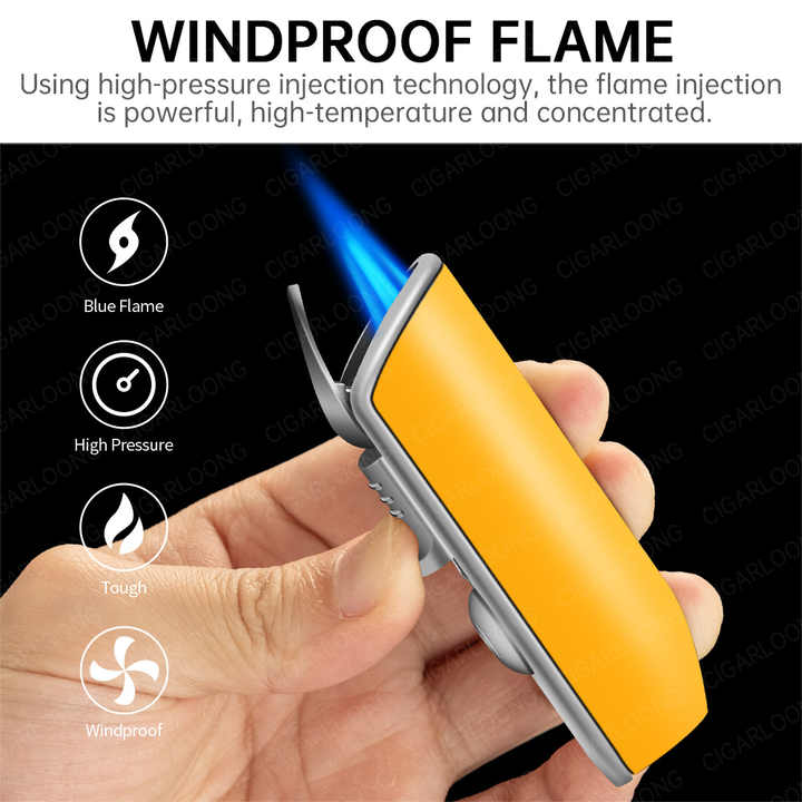 CIGARLOONG Luxury Windproof Cigar Lighter with Gift Box & OEM