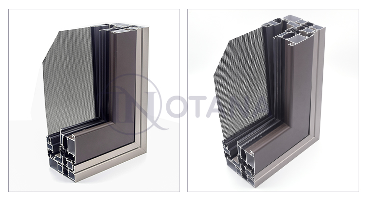 Aluminum profiles windows frames