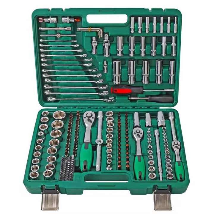 216 Pieces Socket Wrench Tool Sets Box with CRV Material