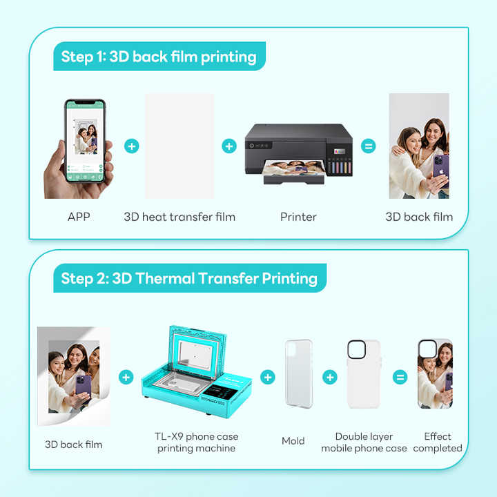 TUOLI 3D Sublimation Mobile Phone Case Printer - Customizable