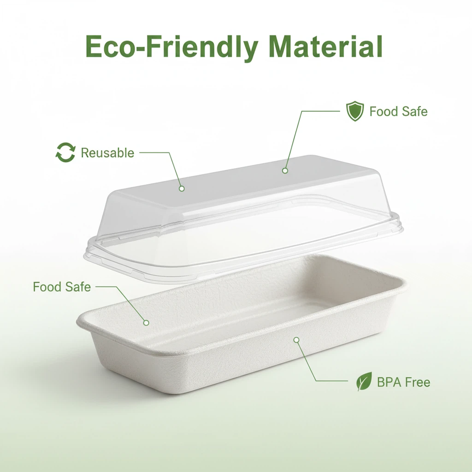 Custom Eco-Friendly Disposable Food Grade PET Plastic Box Transparent ...