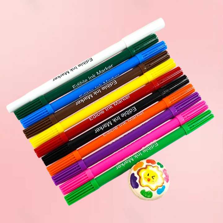 11 Colors Food Coloring Pens Double Sided Food Grade and Edible Marker ...
