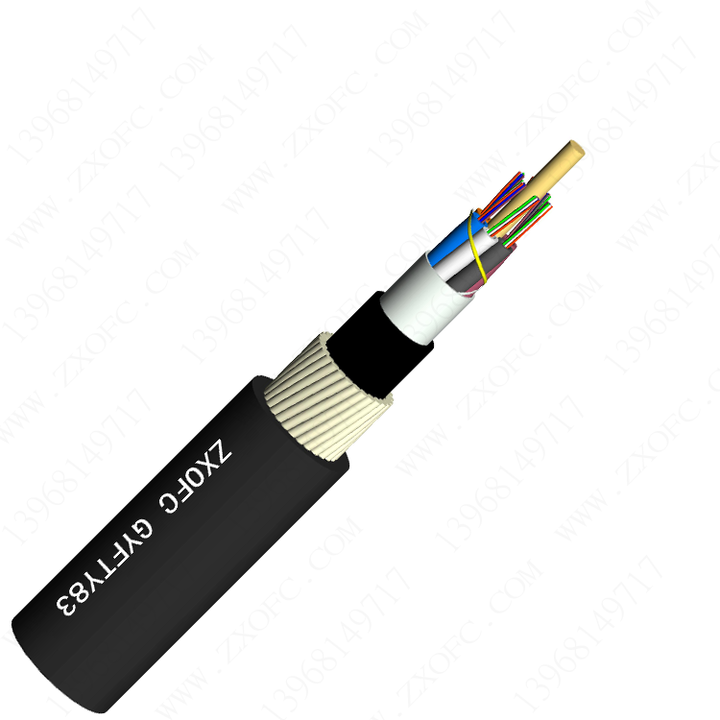 PBT Reinforced Fiber Optic Cable with FRP Layer Stranding Structure and ...