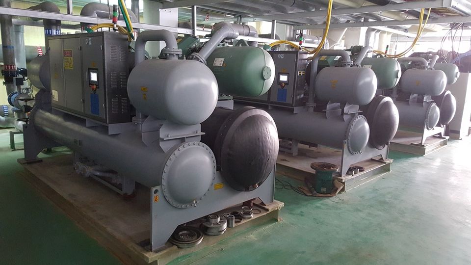 Auto Control Hanbell Compressor Water Cooled Flooded Type Molding ...