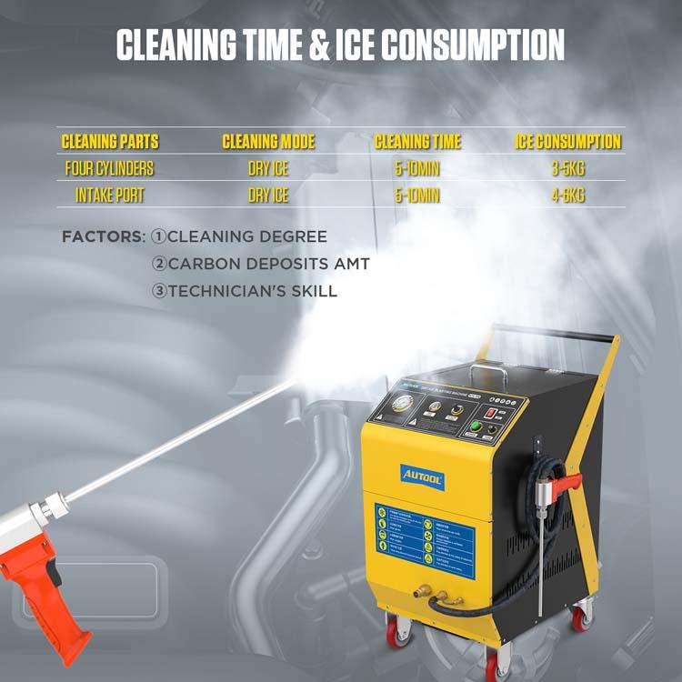 AUTOOL HTS708 high quality non-toxic disassembly car cleaner dry ice ...