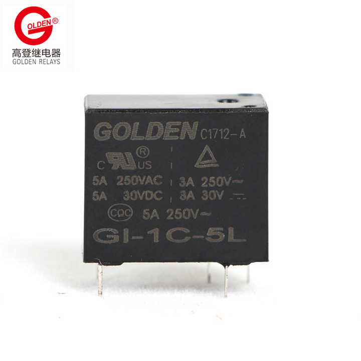 Golden Relays GI-1C-5L 3A/5A 5VDC 4-Pin DPDT 0.2W Precision Relay for ...