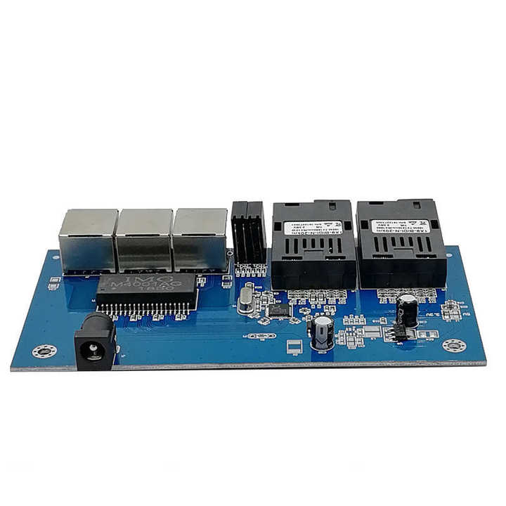 Fiber Optic Ethernet Switch PCB 5 Port 100Mbps Fiber Optic Equipment ...