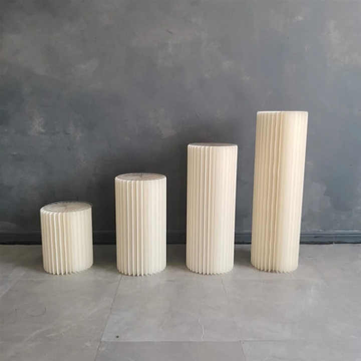 Props Deformed Folding Cylindrical Cake Dessert Table