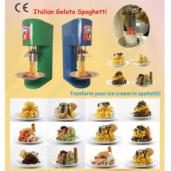 Italy Spaghetti Noodle Ice Cream Machine - High Productivity