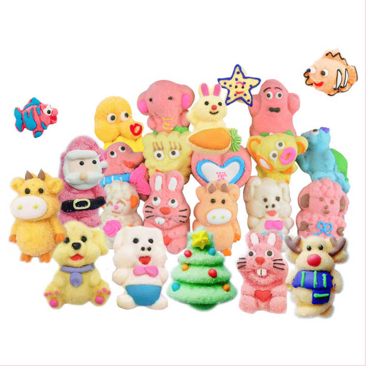 ISO Certificate Halal Mini Cartoon Animated Animal Shape Cotton Candy ...