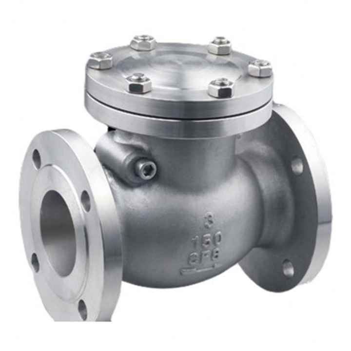 6" DN150 Wafer Dual-Plate Butterfly Check Valve PN16 With Ductile Iron ...