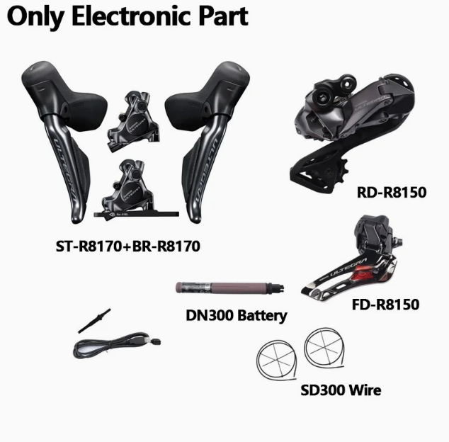 SHIMANO Ultegra Di2 R8170 - 2x12 Speed Groupset for Road Bikes