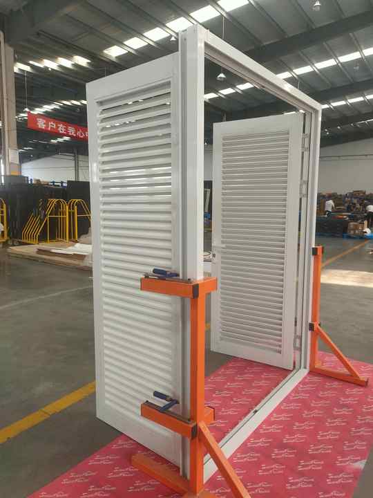 Superhouse Louver Hinged Door - Durable Aluminum Shutter