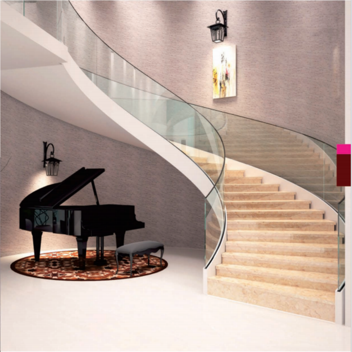 Aluminum U Shaped Channel Glass Railing - Lightweight Durable Solution ...