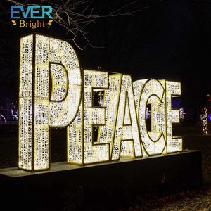 Wholesale large outdoor lighted peace sign And Luminescent EL Products ...
