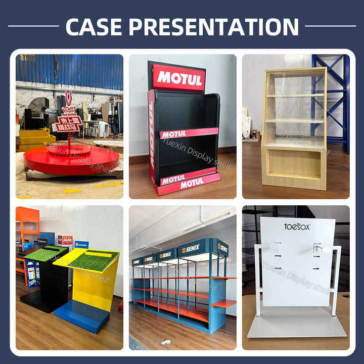 YX Blue Multi-Layer Display Stand for Supermarket Convenience Store ...