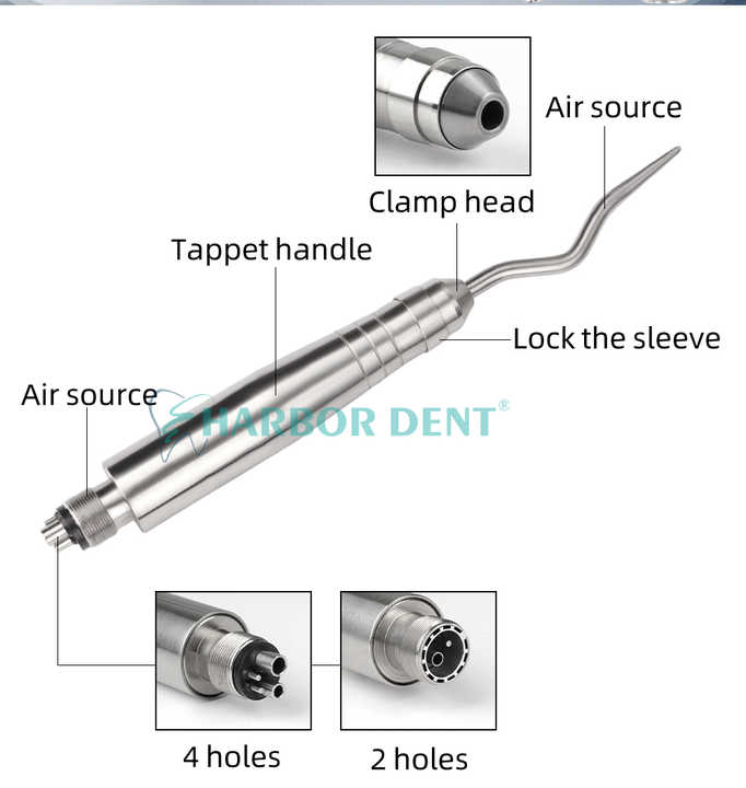 Dental Tooth Extraction Elevator Turbine Pneumatic Elevator Set Tools ...