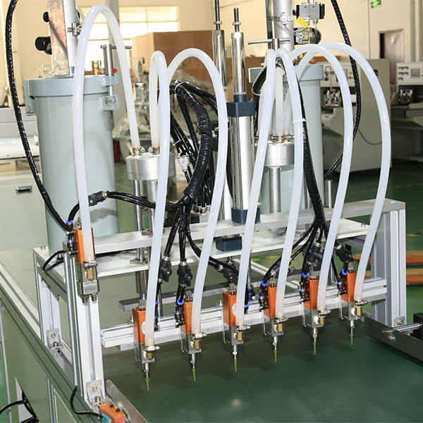 Horizontal Line 6-Head Automatic Glue Dispensing Machine