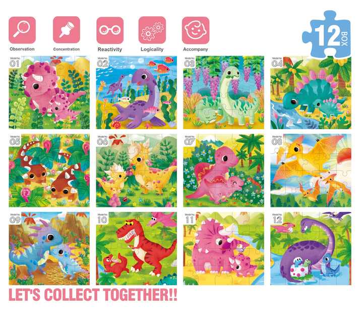20pcs 12 in 1 DIY Jigsaw Puzzle - Educational Fun for All Ages
