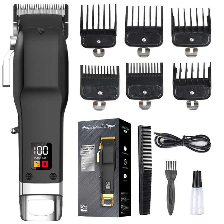 1800mAh Lithium Battery Hair Trimmer Rechargeable Cordless Hair Cutting ...